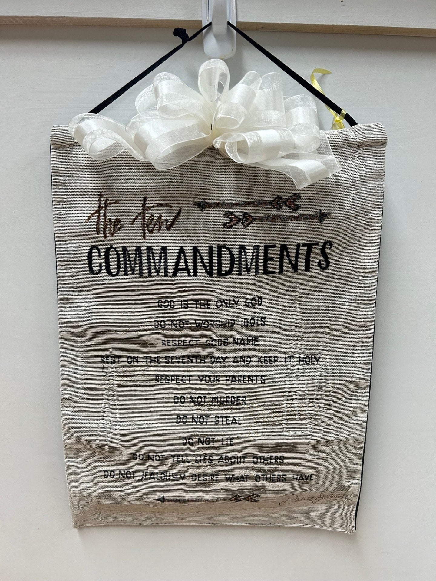 The Ten Commandments Wall Hanging | Ivy Leaf Florist
