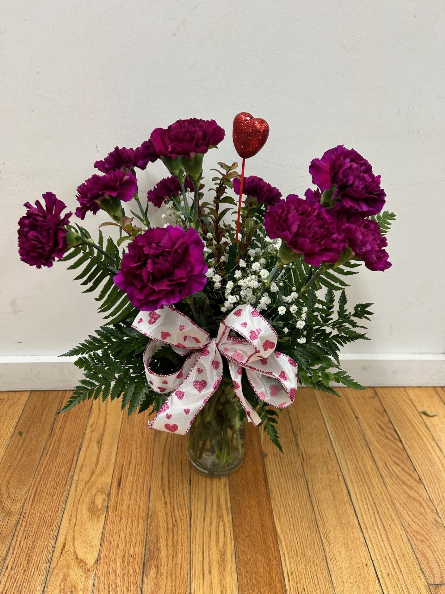 Purple Carnation Flower Arrangements